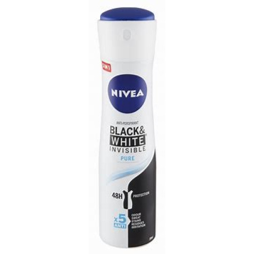 Nivea Deo Black&White Invisible Pure, 150ml