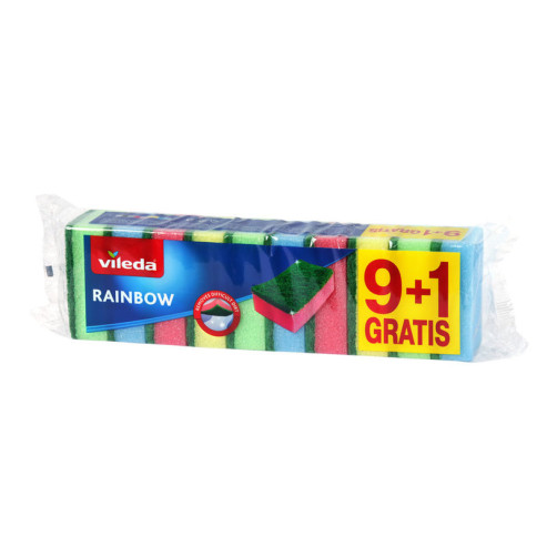 VILEDA GOBICE RAINBOW, 9+1 kos C41701